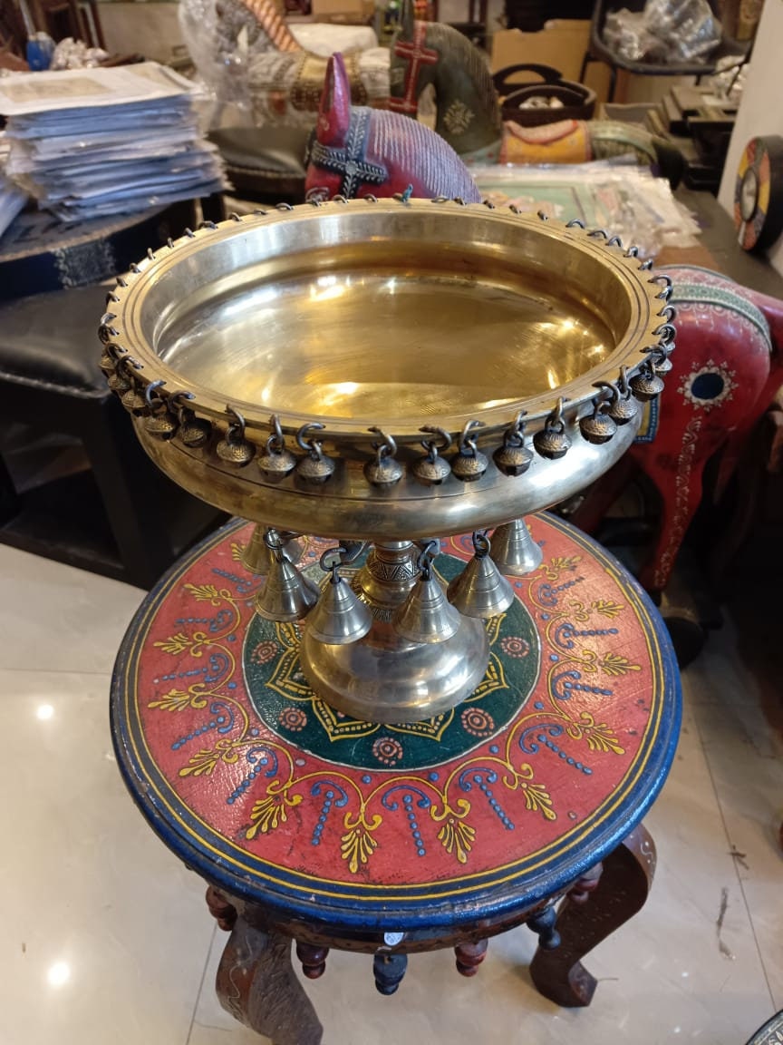 Big Size Brass Uruli , Traditional Bowl, Home Decor Gift, Indian Brass ...