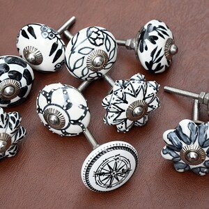 Yakut 148 Porcelain Furniture Handles / Ceramic Kitchen Cabinet Pulls / Cupboard Drawer Knobs ...