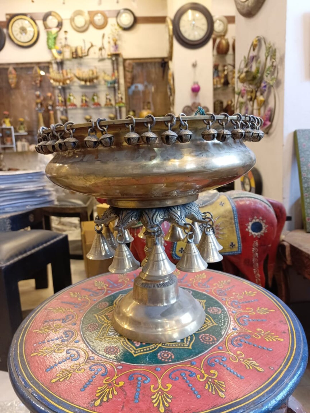 Big Size Brass Uruli Traditional Bowl Home Decor T Indian Brass Art Uruli Decor Indian