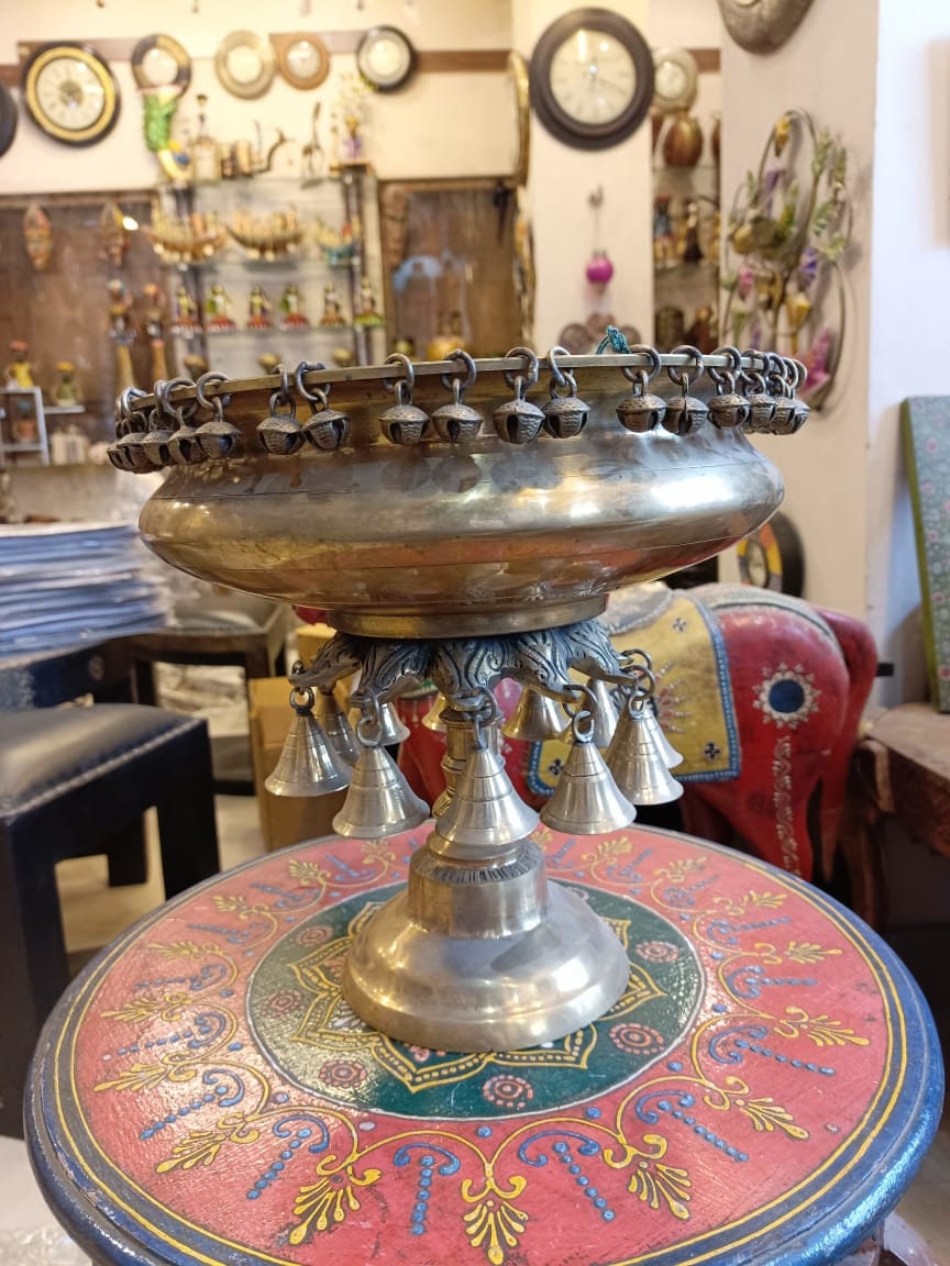 Big Size Brass Uruli , Traditional Bowl, Home Decor Gift, Indian Brass ...