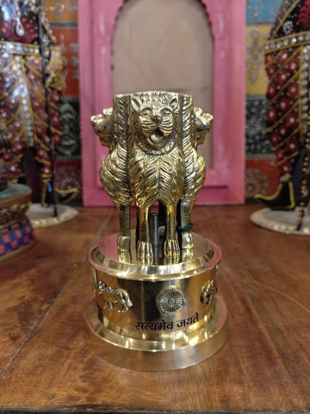 Brass Ashoka Stambh , Indian Emblem .56 - Etsy
