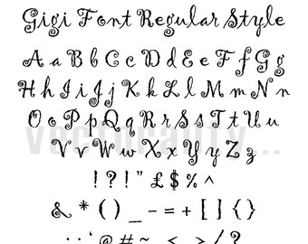 Gigi Script Svg - Etsy Ireland