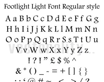 Footlight Font - Etsy