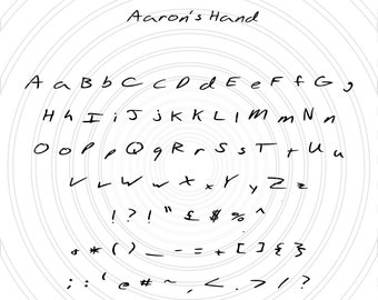 Aaron Script Font - Etsy