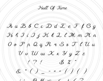 Handwriting Main Regular Handwriting Script Font Letters Vector Art ...