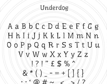 Underdog Font - Etsy