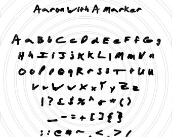 Aaron Script Font - Etsy