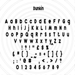 Adam Medium Sans Serif Alphabet Numbers Letters Vector Art File Instant ...