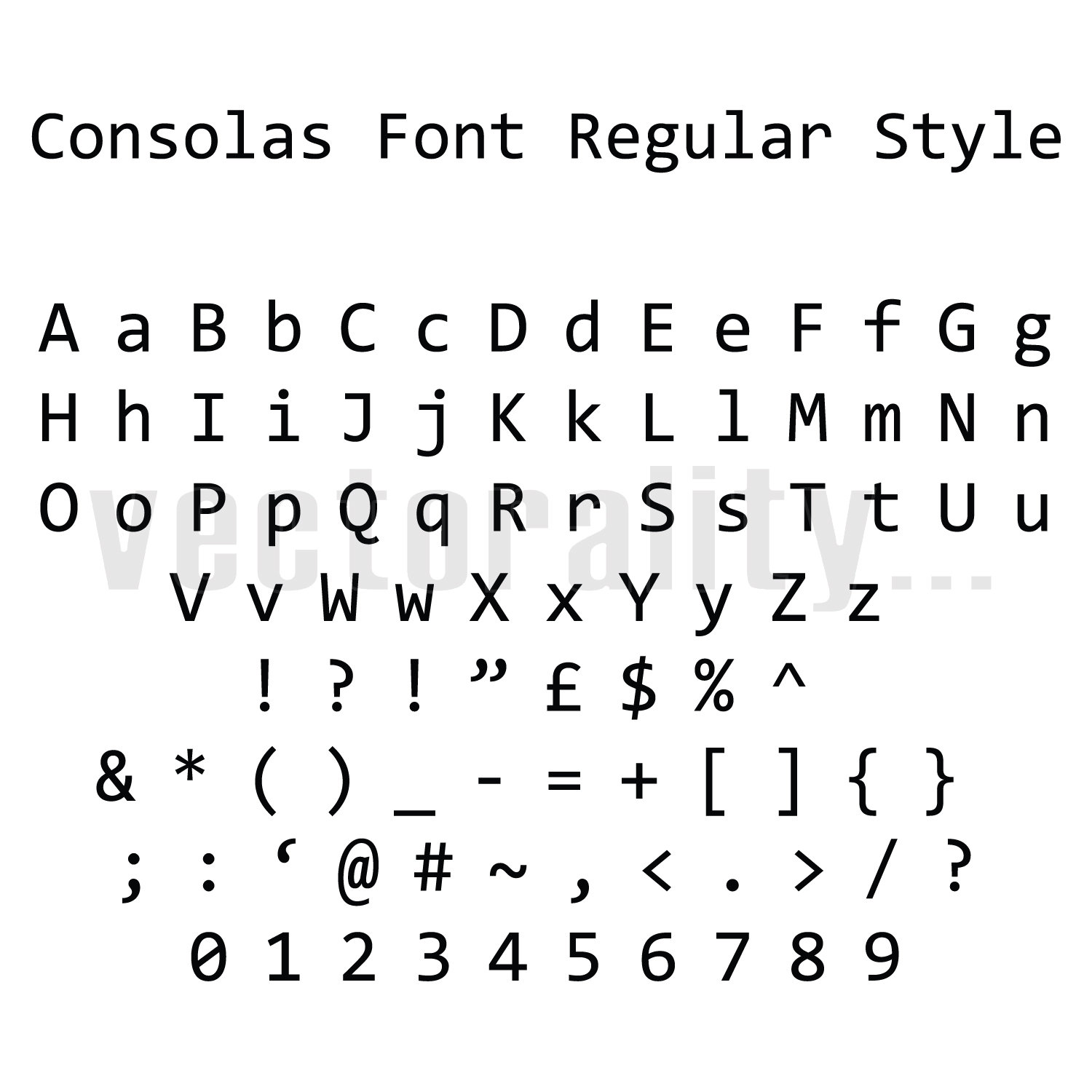 Consolas Font