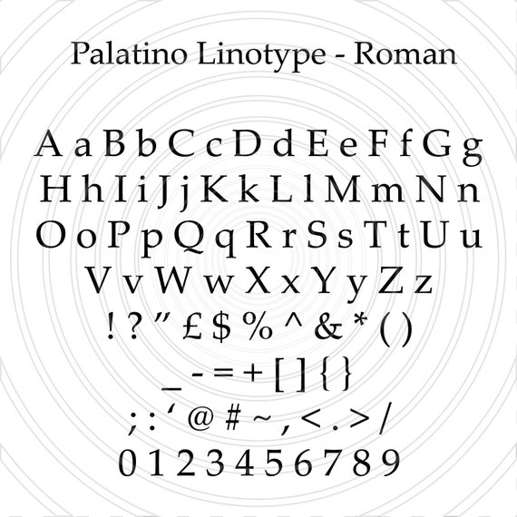 Palatino Linotype Font
