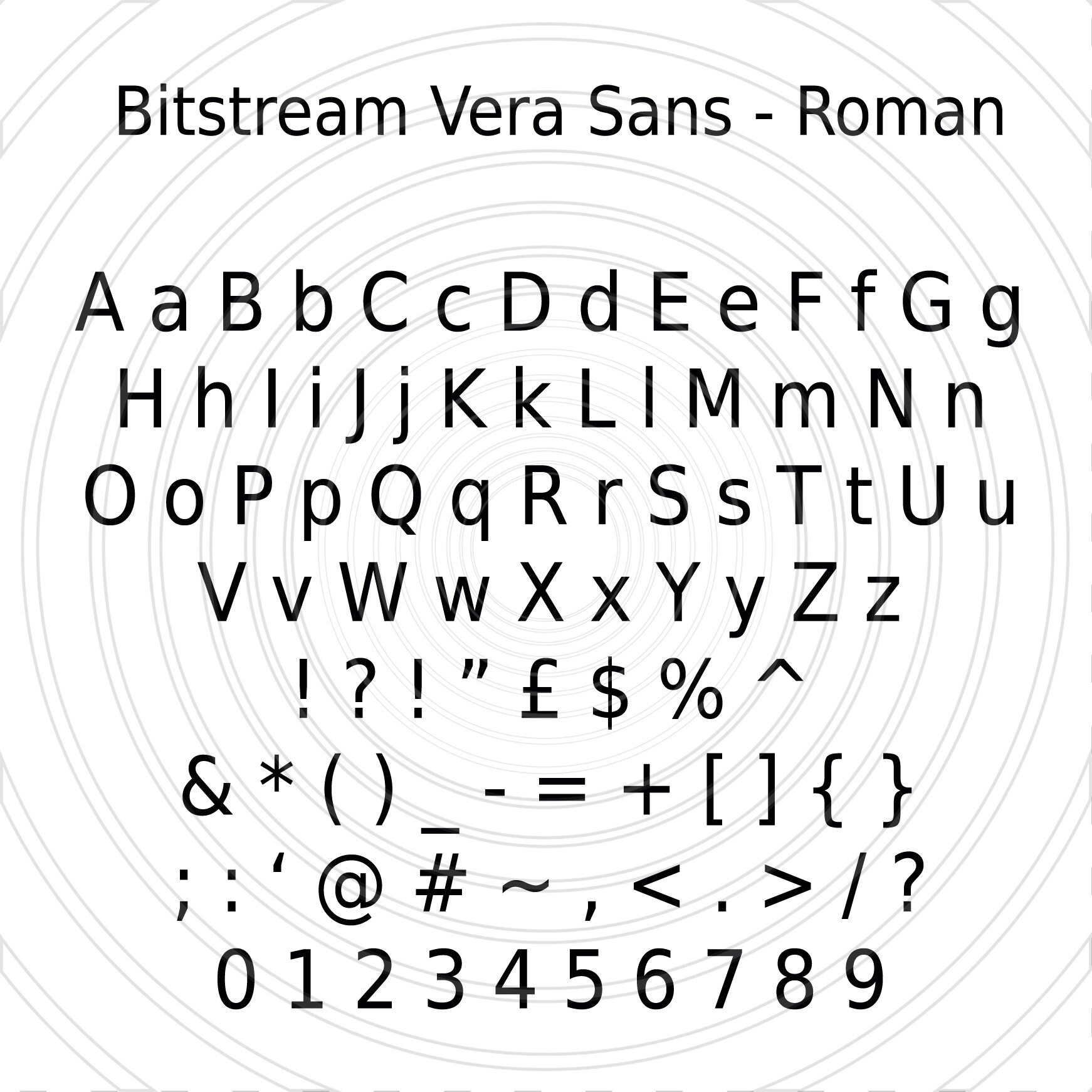 Bitstreamvera Roman Sans Serif Alphabet Letters Vector Art | Etsy