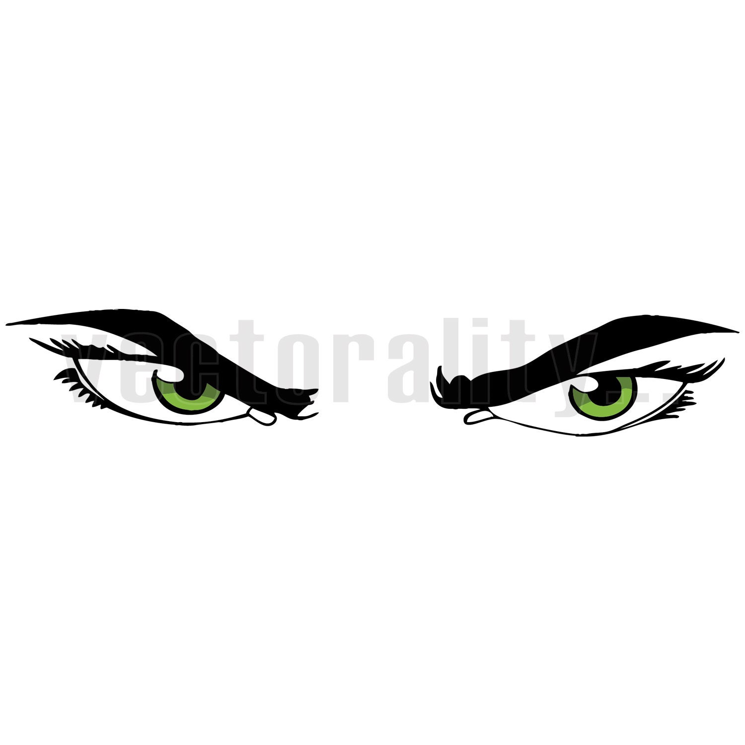 Angry Eyes Vector