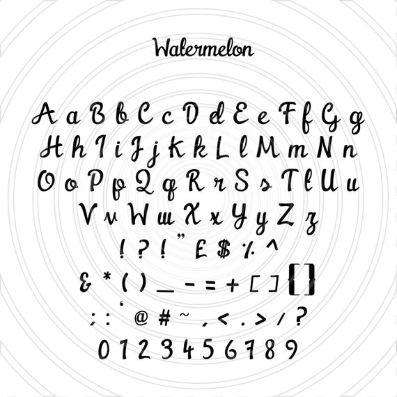 Beautiful Fonts Alphabet