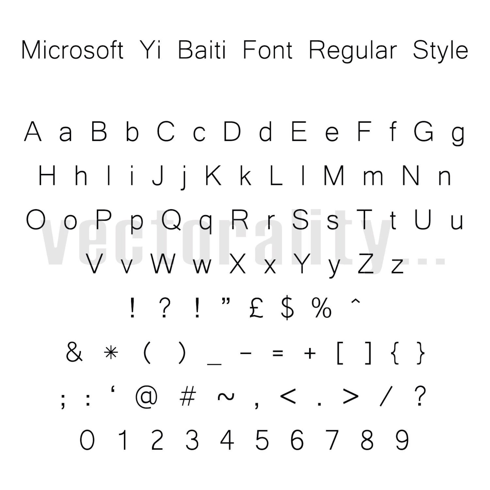 Microsoft yi baiti bold font free download - pagdoor