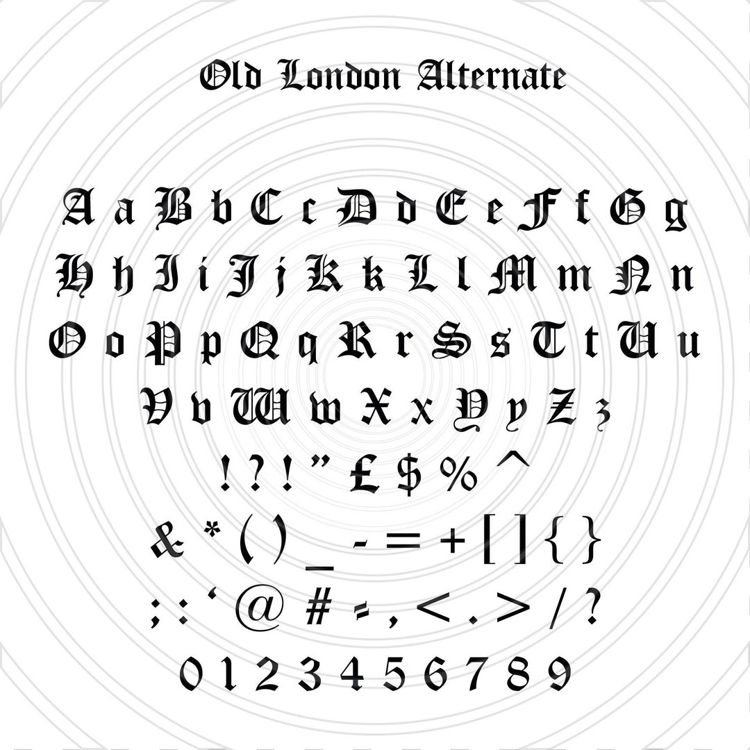 Old London Alternate Ye Olde Text Medieval Alphabet Letters - Etsy
