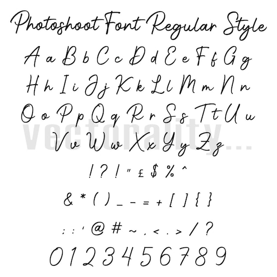 Craft Supplies & Tools Karma Cycle Handwriting Script Font Alphabet ...