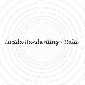Lucida Handwriting Italic Script Comic Calligraphy Installable - Etsy