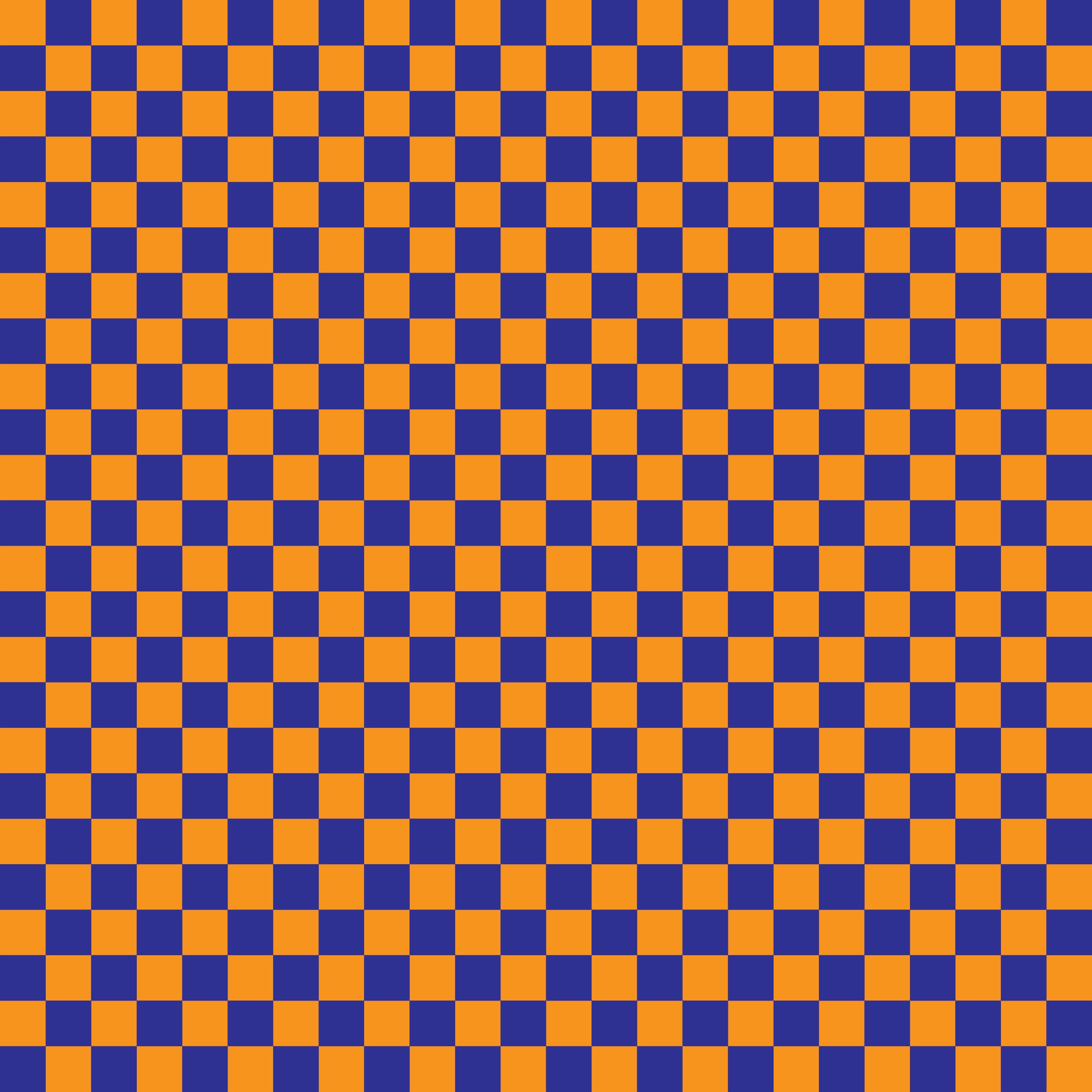Checked Checkered Pattern Square Orange Blue Repeat Gingham | Etsy