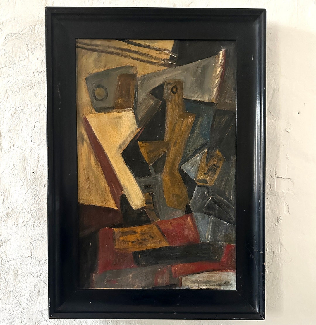Cubist Still Life, Original Oil Painting From the 1920s - Etsy