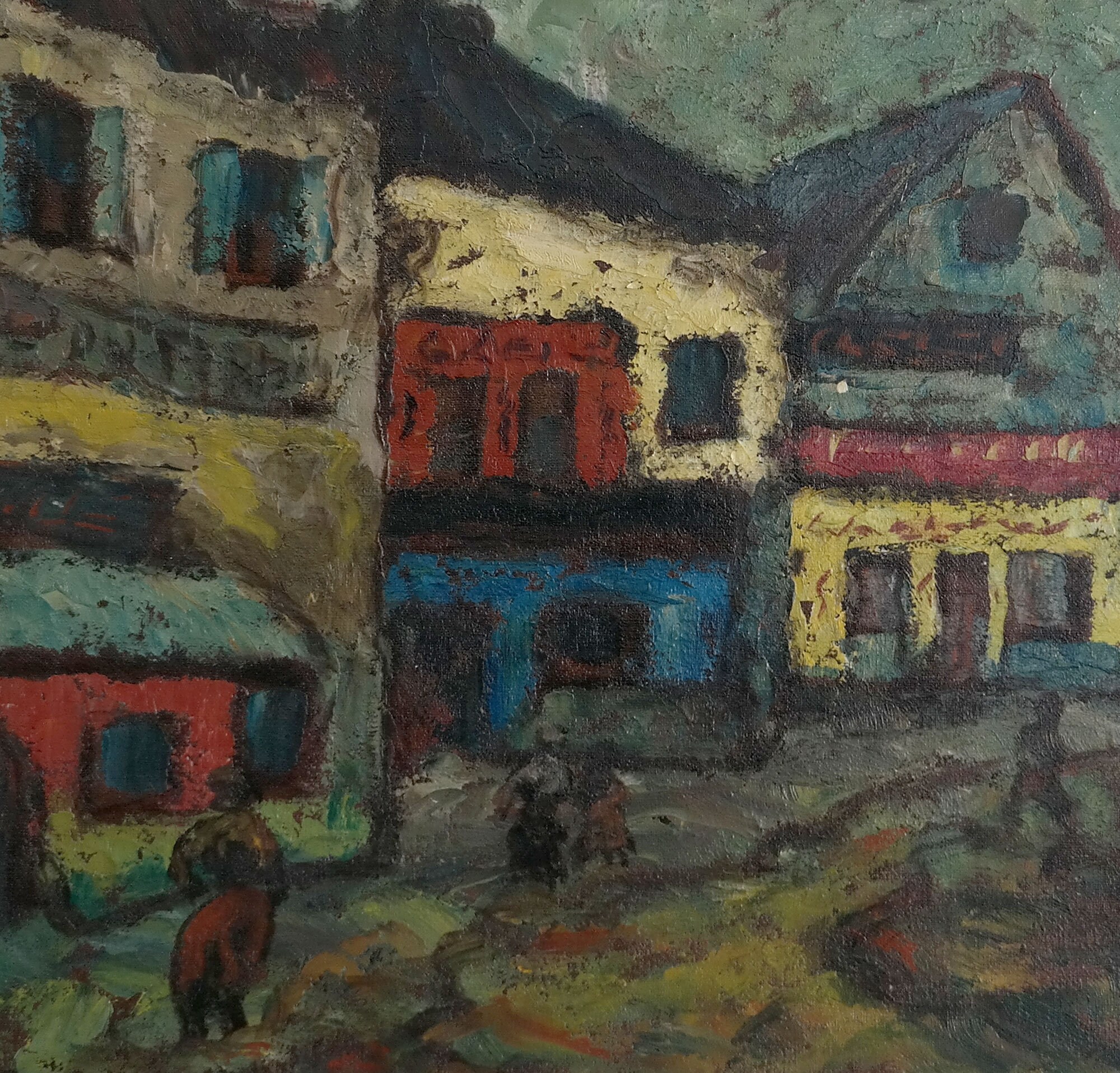 Lively Street Scene, Expressionist, Mid-20th Century - Etsy