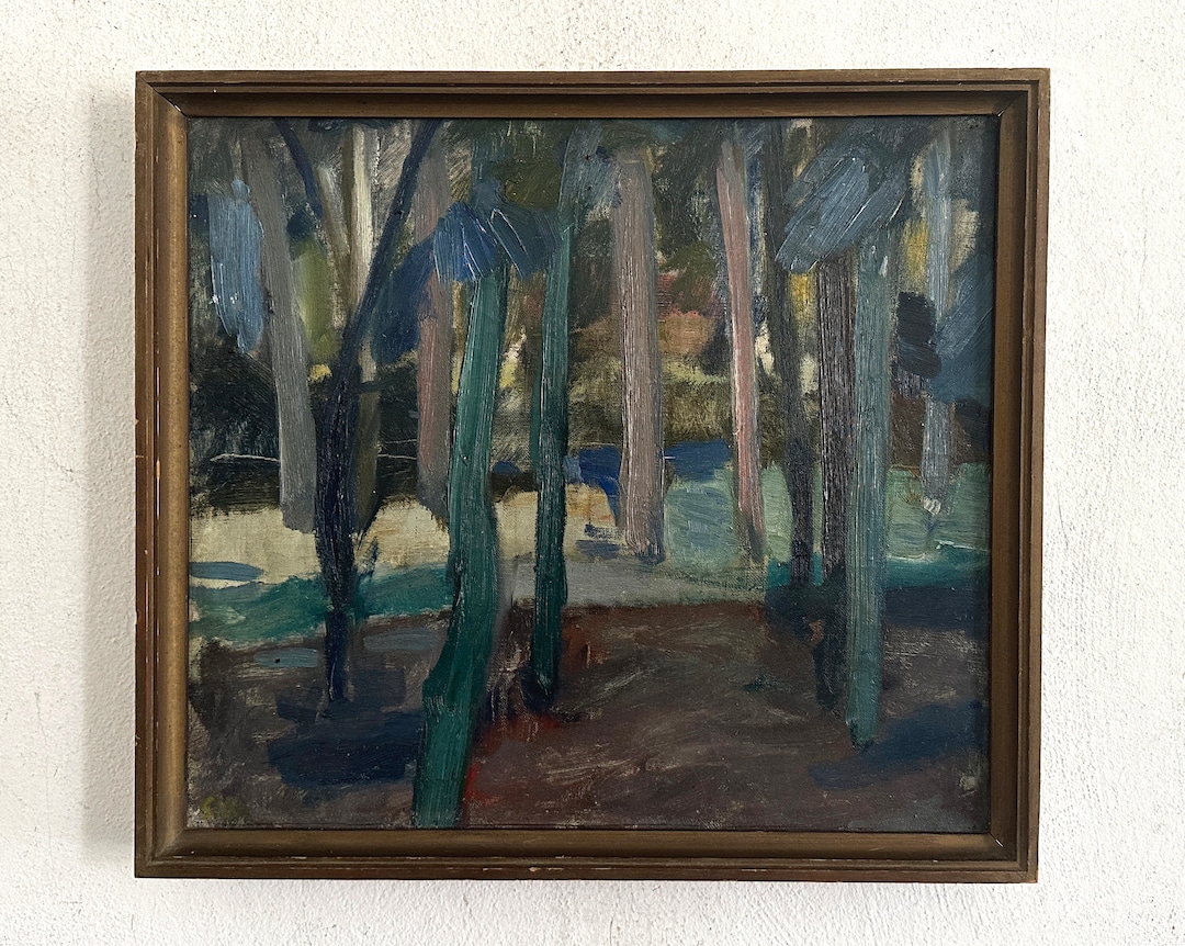 Expressionist, Light-flooded Forest, Sixten Wiklund, Original Oil ...