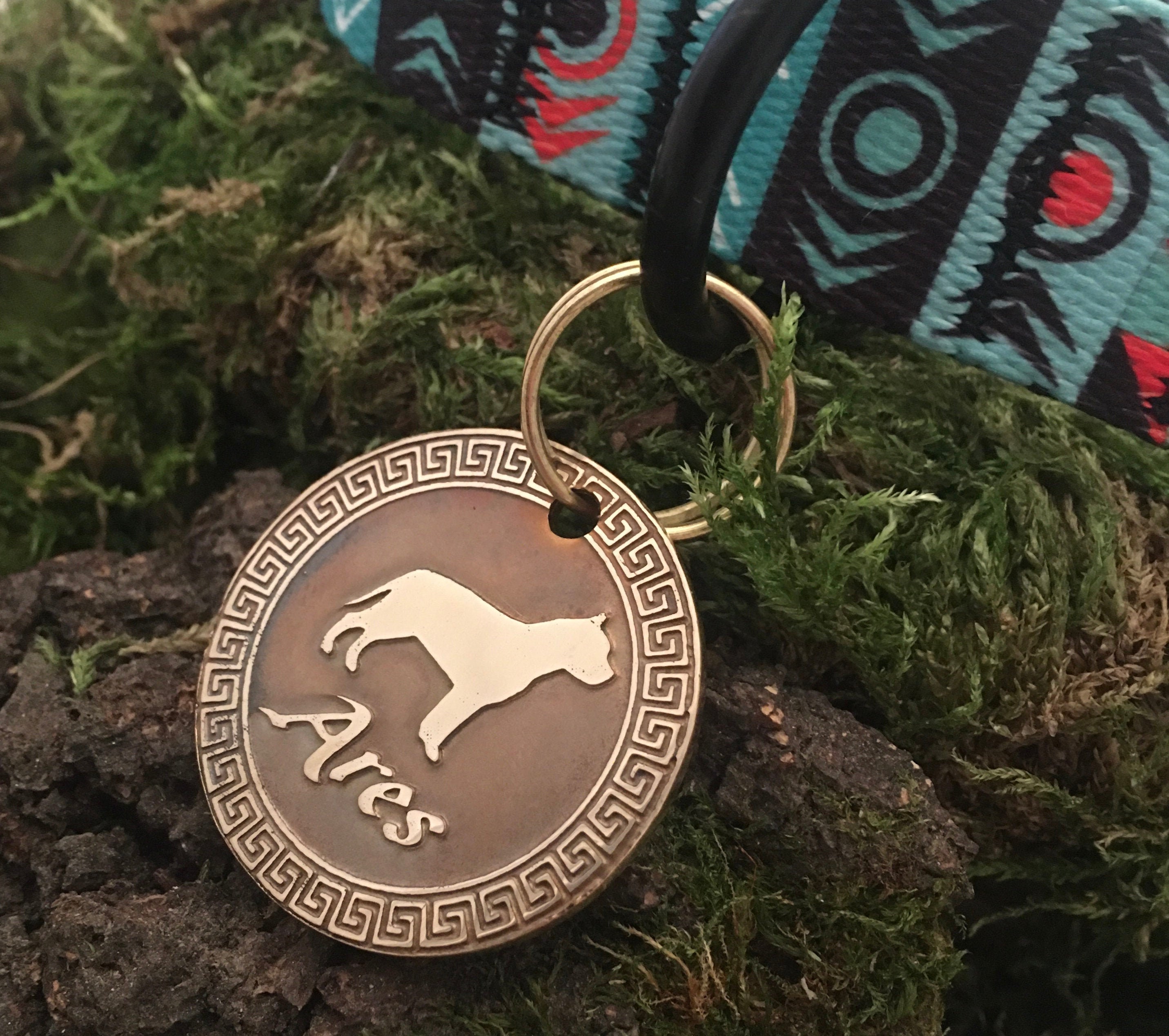 Dog Tag Dog ID Tag Dog tags for Dogs Hand Stamped Dog Tag | Etsy