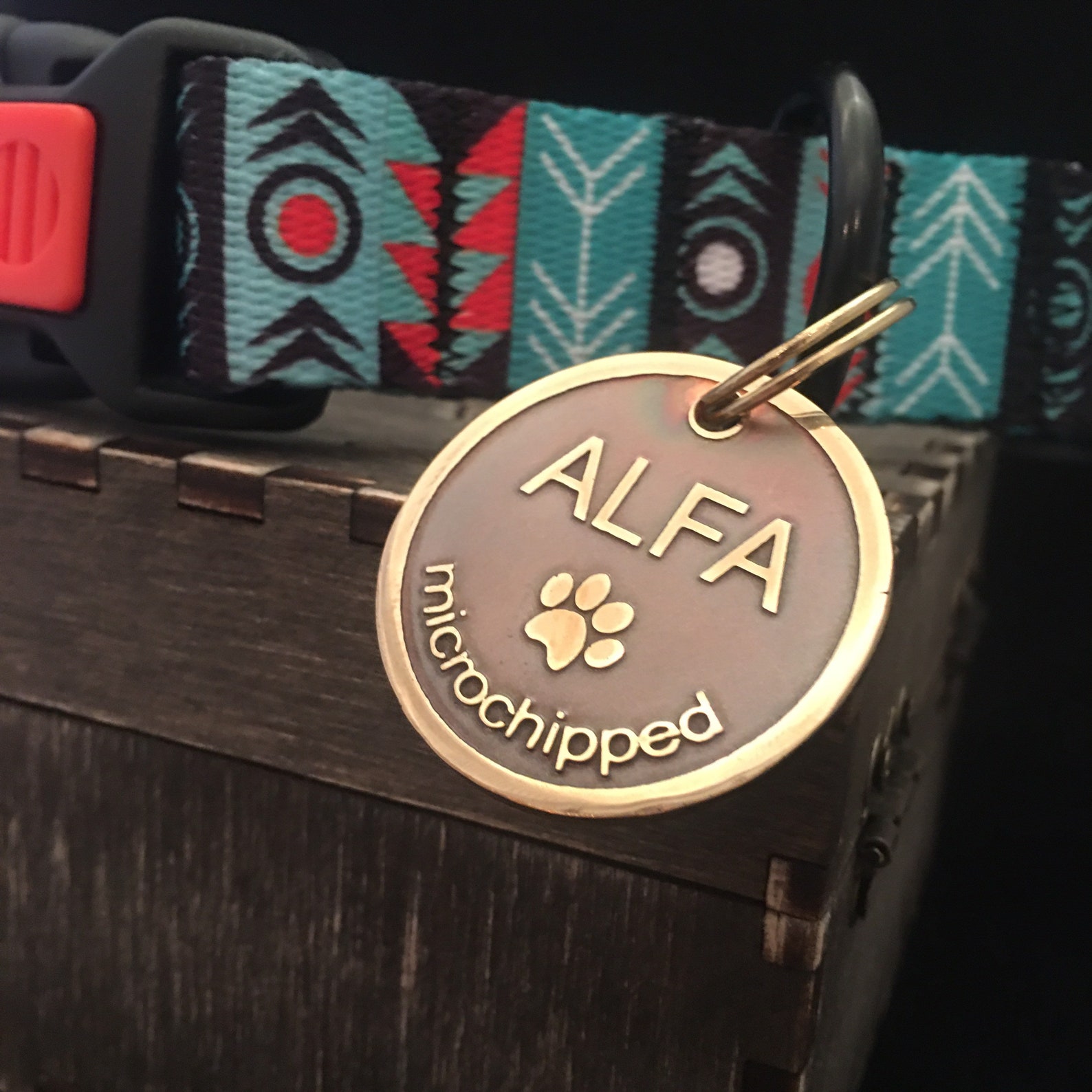 Dog Tag Dog ID Tag Dog Tags for Dogs Hand Stamped Dog | Etsy