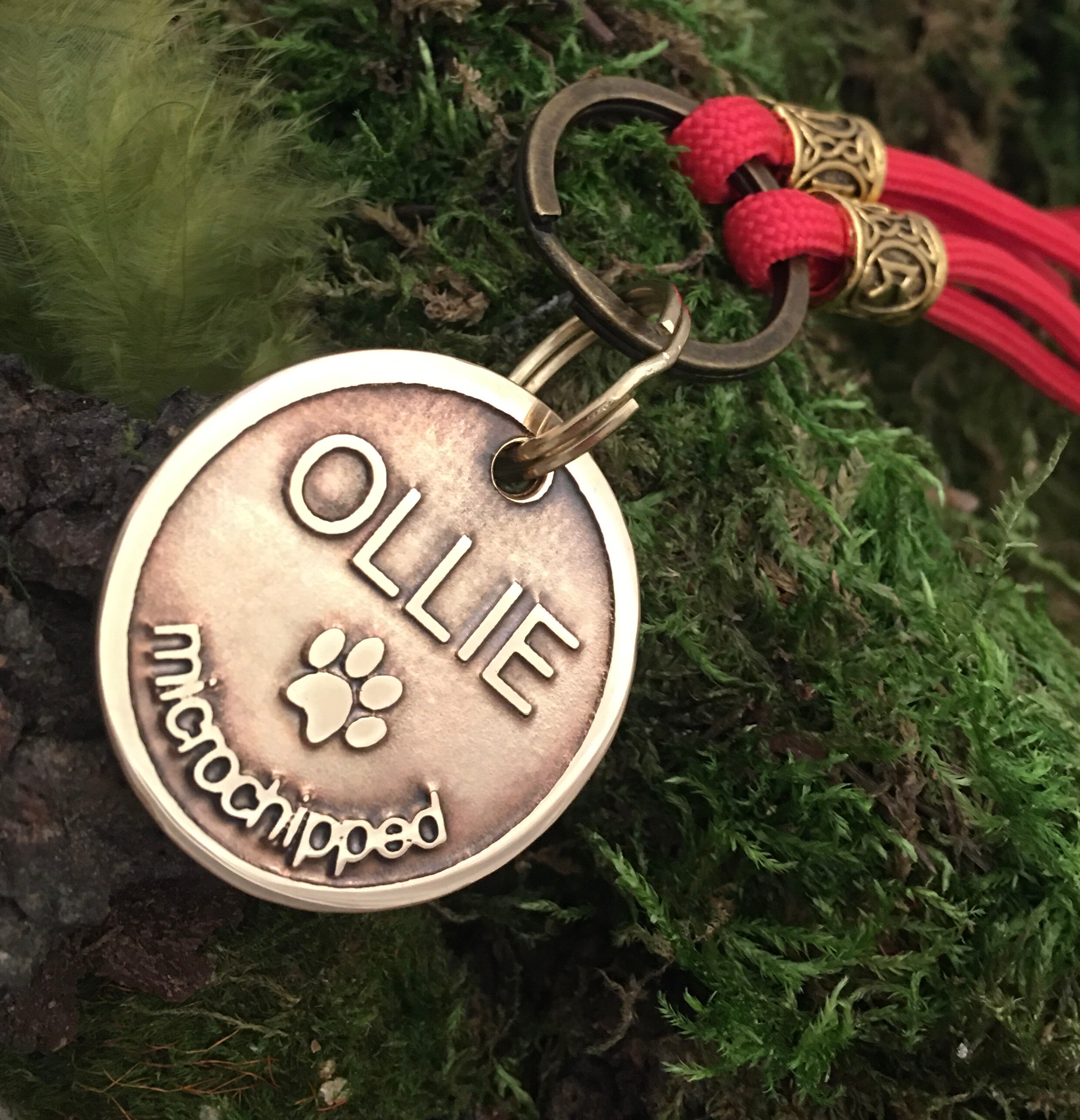 Dog Tag Dog ID Tag Dog Tags for Dogs Hand Stamped Dog | Etsy