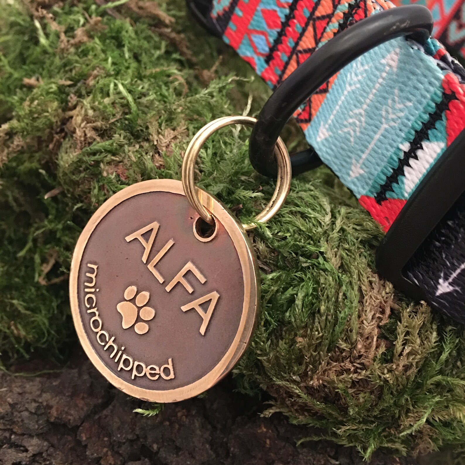 Dog Tag Dog ID Tag Dog Tags for Dogs Hand Stamped Dog | Etsy