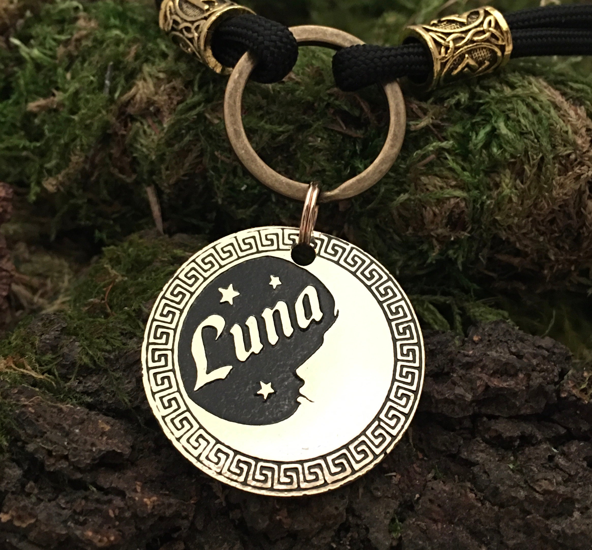 Dog Tag Dog ID Tag Dog Tags for Dogs Hand Stamped Dog Tag | Etsy