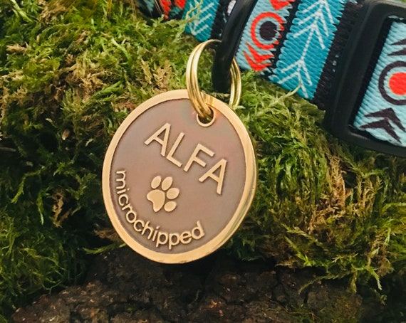 Dog Tag Dog ID Tag Dog Tags for Dogs Hand Stamped Dog | Etsy