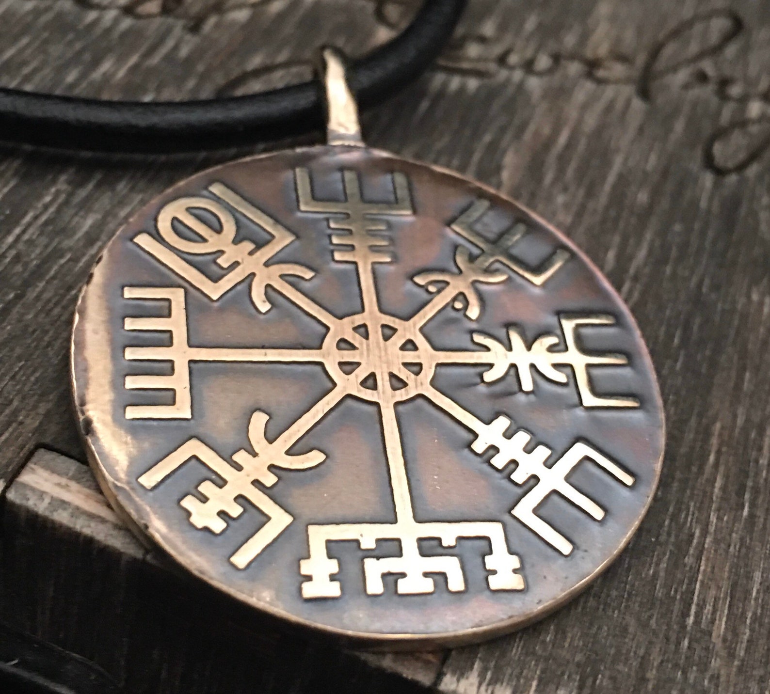 Vegvisir Pendant Viking Sunstone Compass Norse Nordic | Etsy