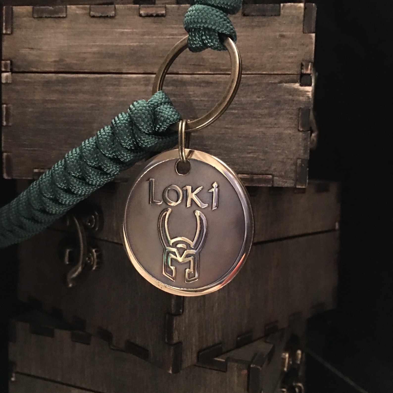 Dog Tag Dog Tag Loki Dog tags Futark Hand Stamped Dog | Etsy