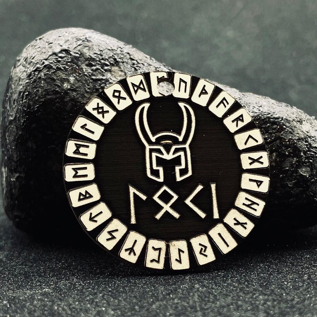 Custom Brass Dog Tag Loki Personalized Pet Identification Tag With Deep ...