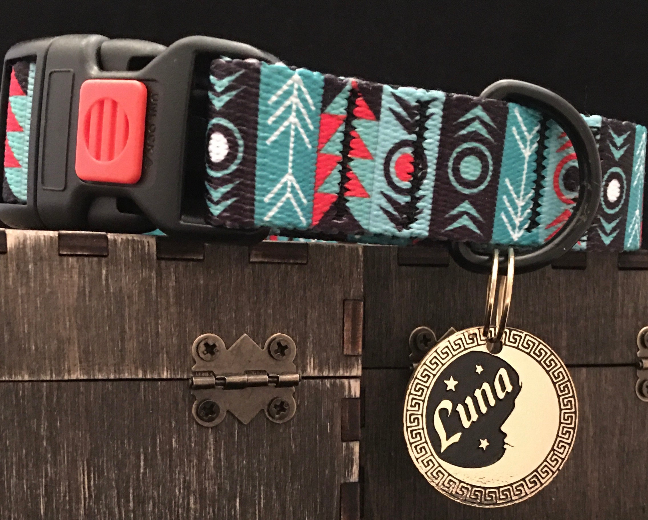 Dog Tag Dog ID Tag Dog Tags for Dogs Hand Stamped Dog Tag | Etsy