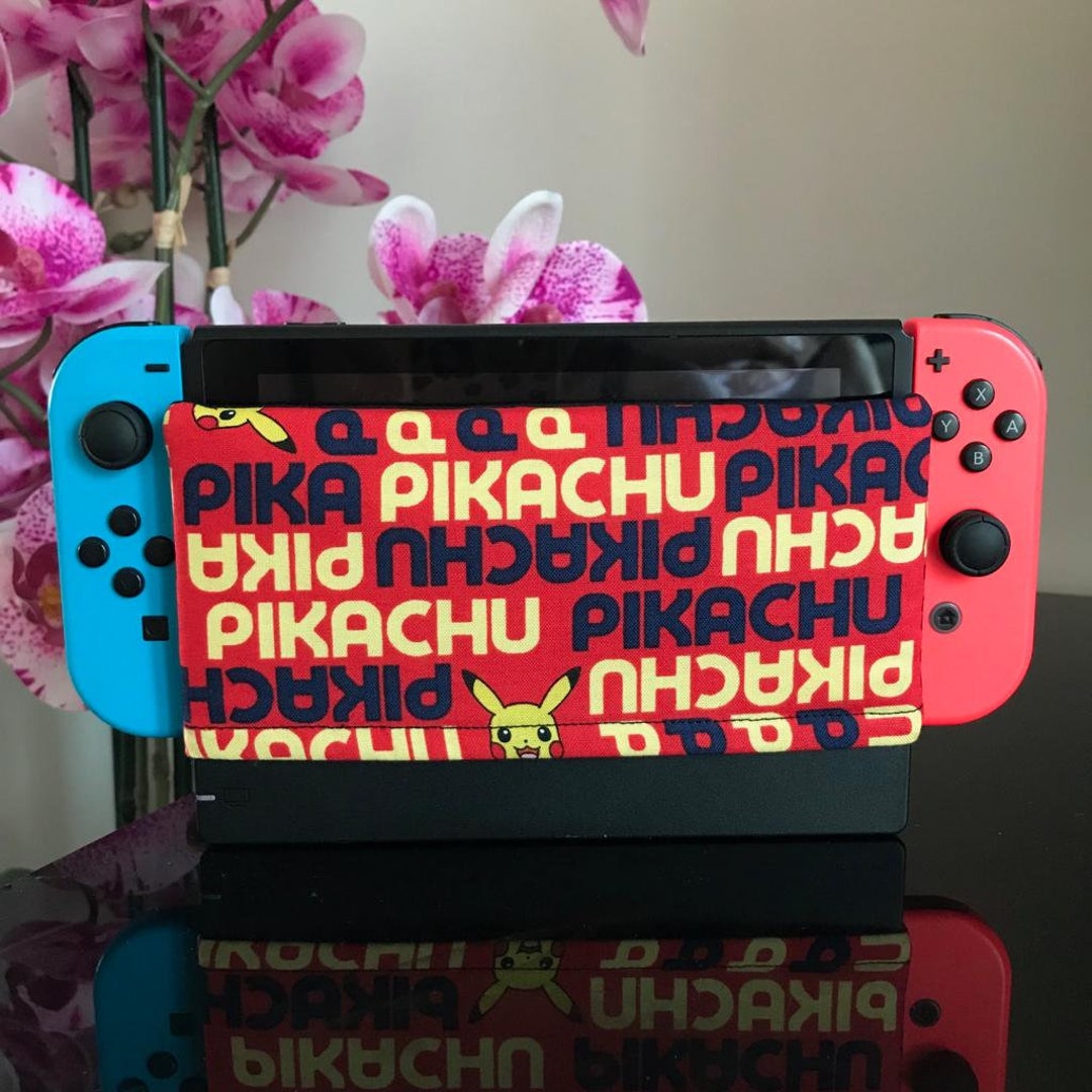 Nintendo Switch Dock Sock - "pika Pika" Printed Nintendo Accessories ...