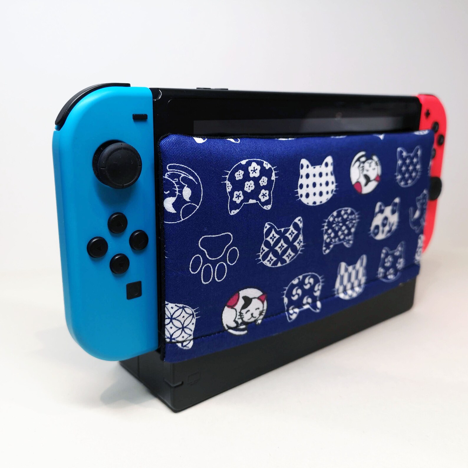 Nintendo Switch Dock Sock Kawaii patchwork Kitty | Etsy