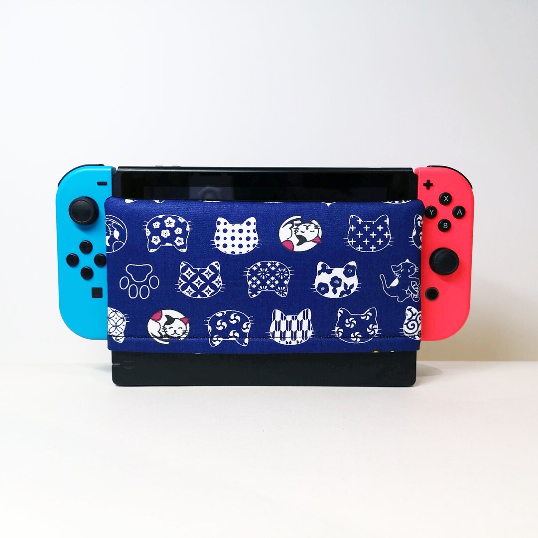 Nintendo Switch Dock Sock kawaii Patchwork Kitty - Etsy UK