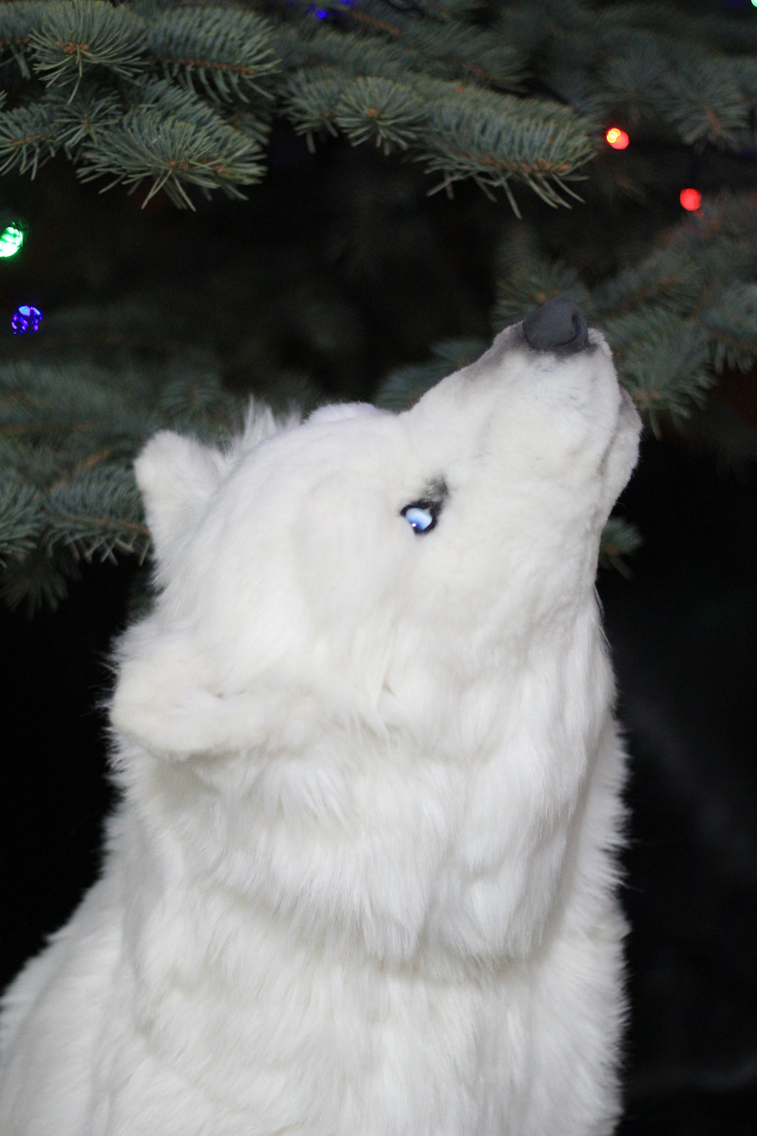 White Wolf/realistic Stuffed Animal Toys/realistic White Wolf/animals ...