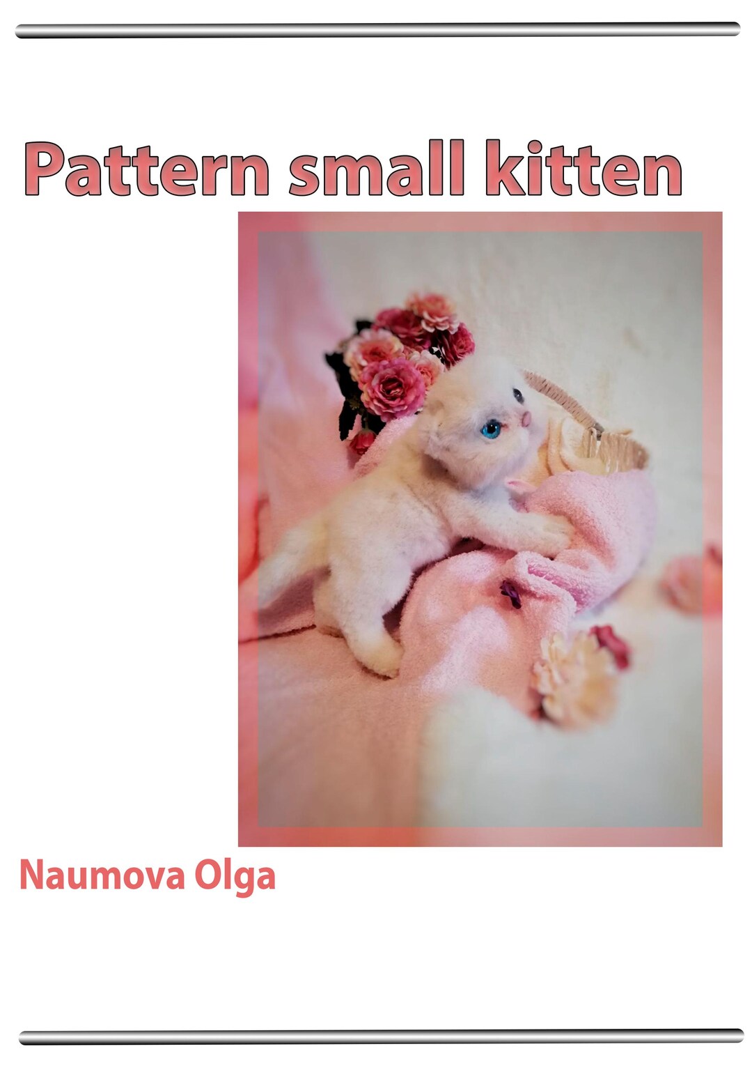 Pattern Small Kitten. Pattern Pdf, Pattern Kitten, Pattern Plush Toys ...
