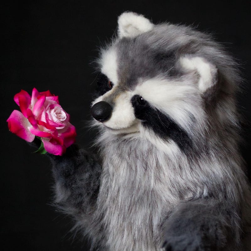 Raccoon Plush - Etsy