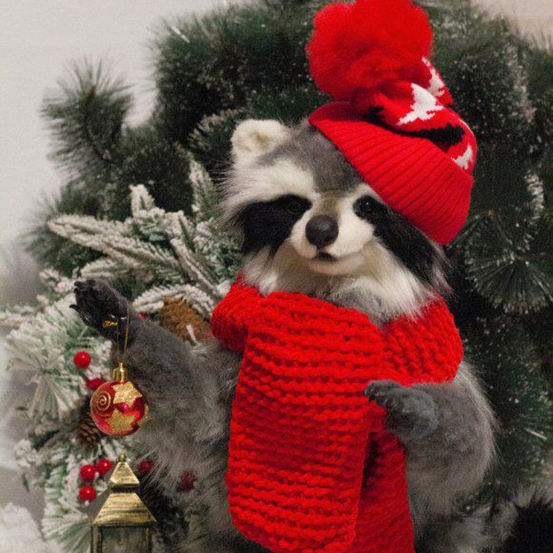 Raccoon Plush - Etsy