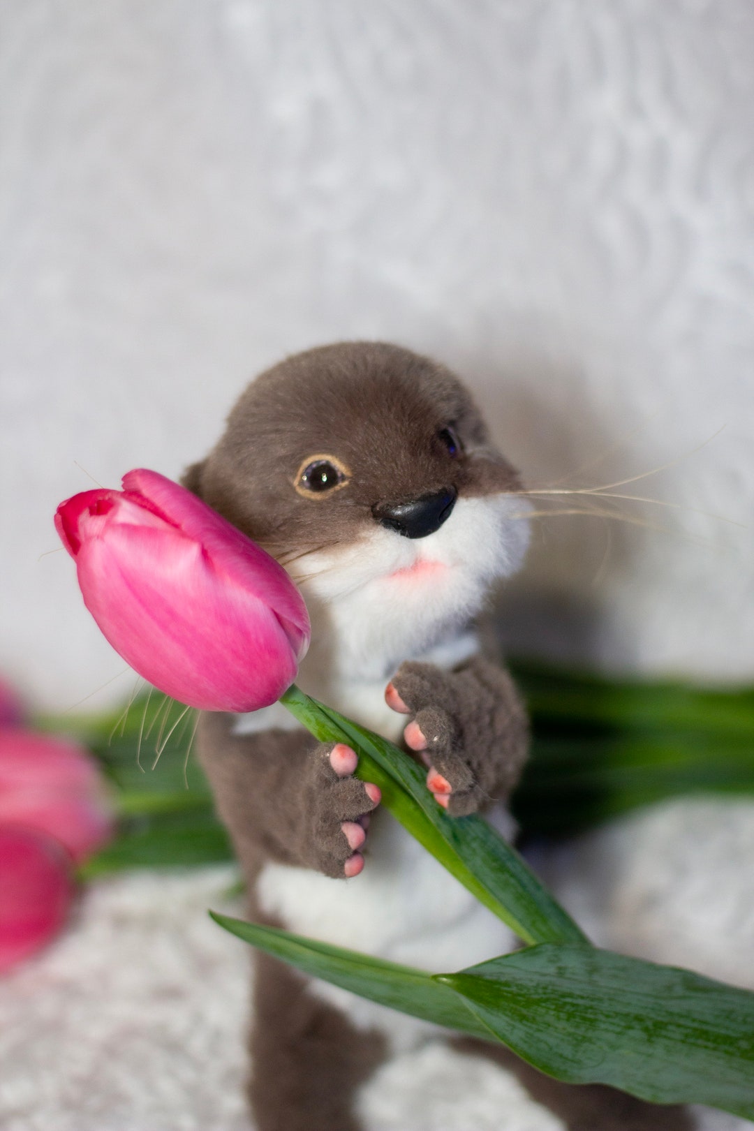 Otter Baby Plush Toy Realistic Otter/realistic Animal/ Realistic Animal ...