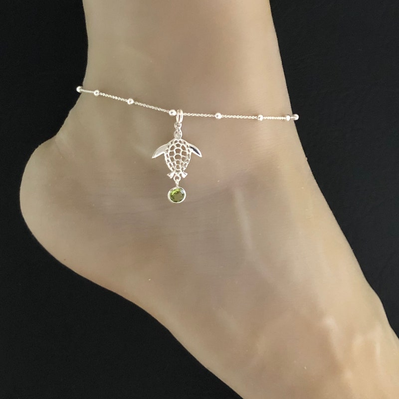 Sea Turtle Anklet - Etsy