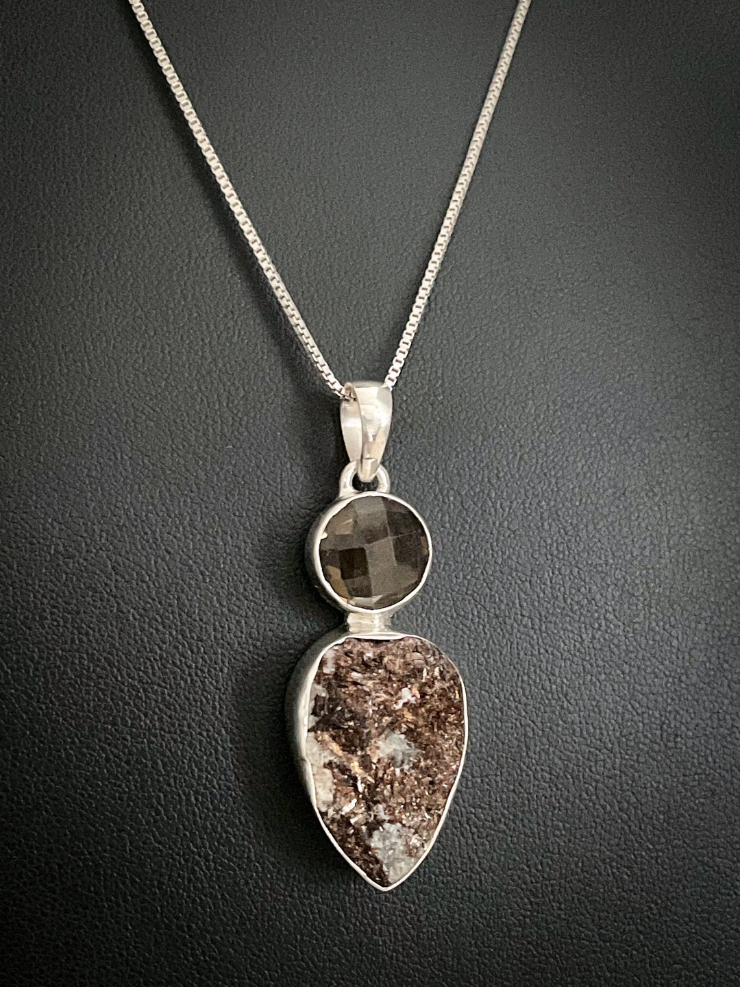 Natural Astrophyllite Pendant, Sterling Silver Astrophyllite Pendant ...