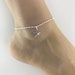 Hummingbird Anklet, Sterling Silver Beaded Ankle Bracelet, Hummingbird ...