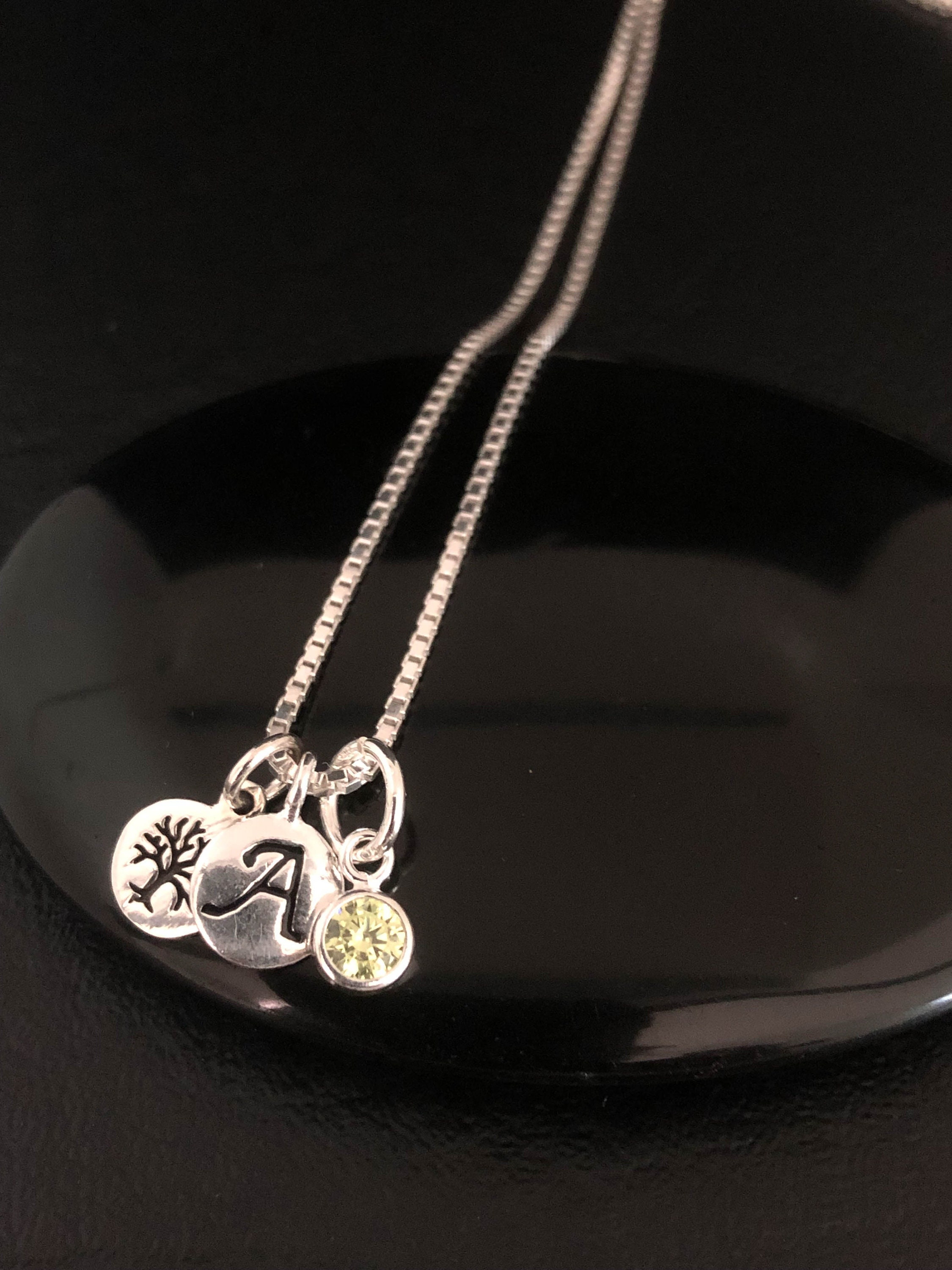 Add A Birthstone Pendant, Add A Initial Pendant, Sterling Silver ...