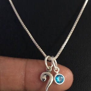 Question Mark Necklace, Sterling Silver Question Mark Pendant, Family ...
