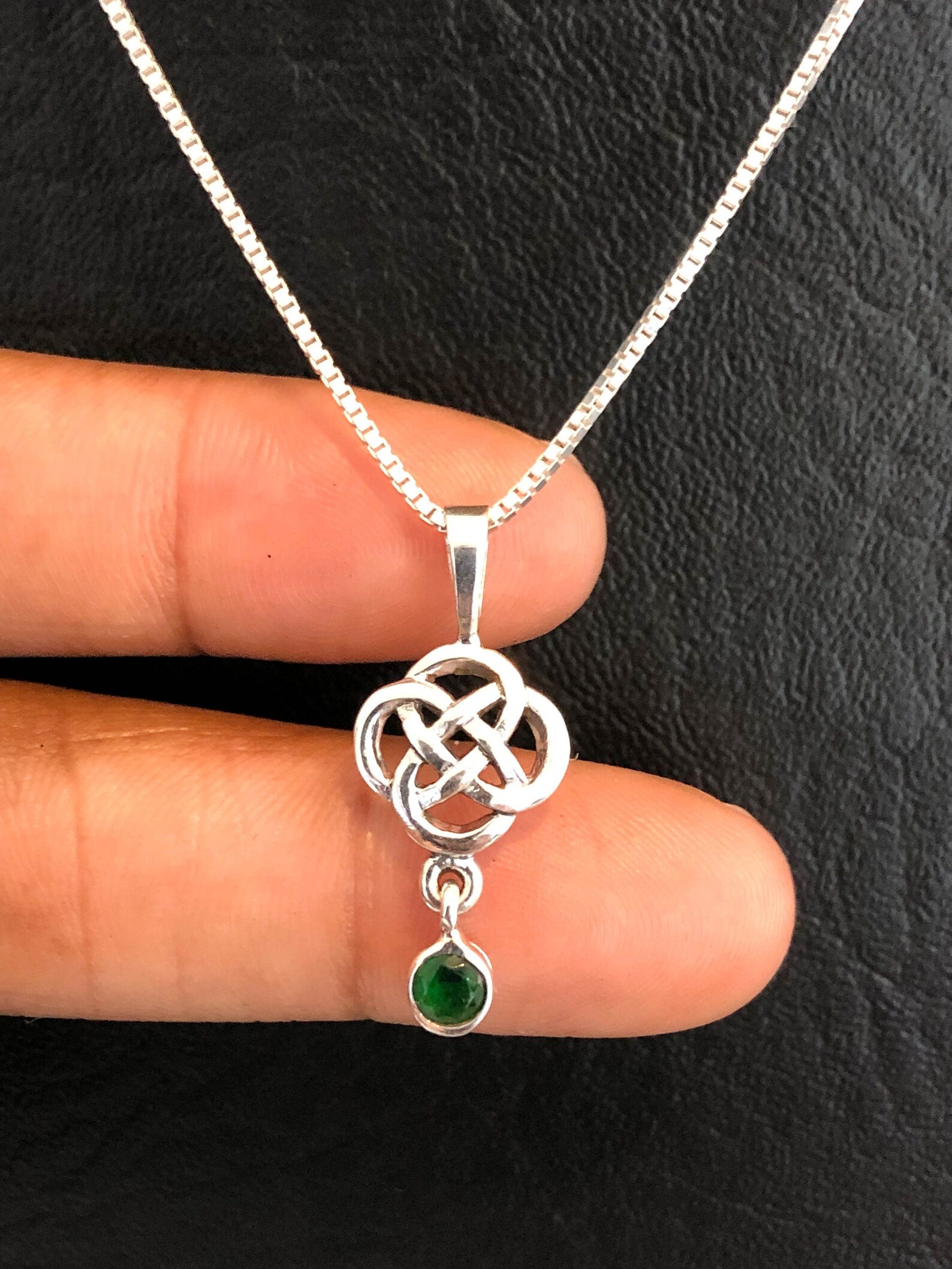 Trinity Necklace Sterling Silver Triquetra Necklace Celtic - Etsy