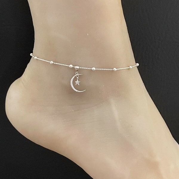 Moon Star Bracelet - Etsy